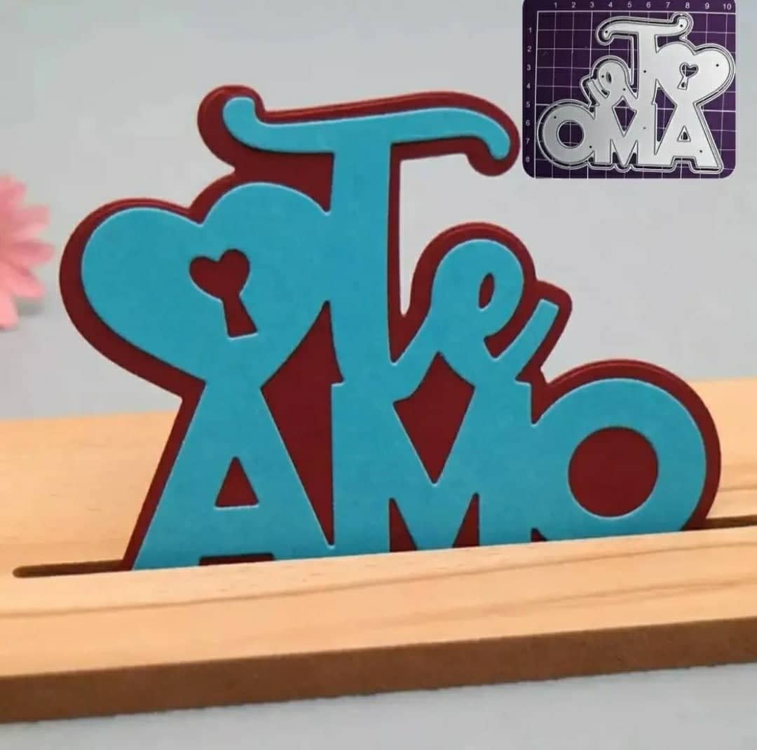 TE AMO 3D – Ateliê Joyce Melo